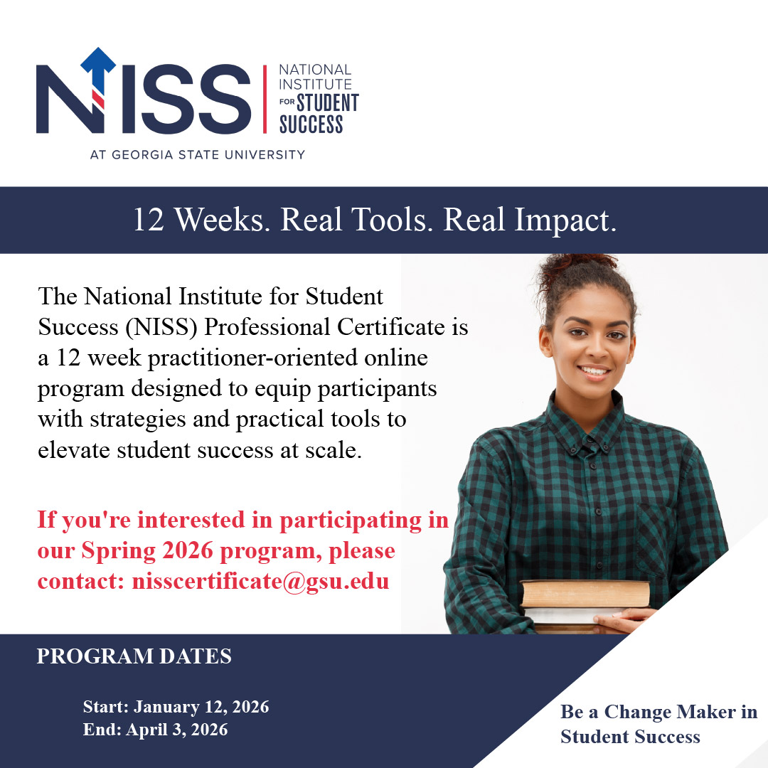 The National Institute for Student Success at Georgia State – The NISS ...